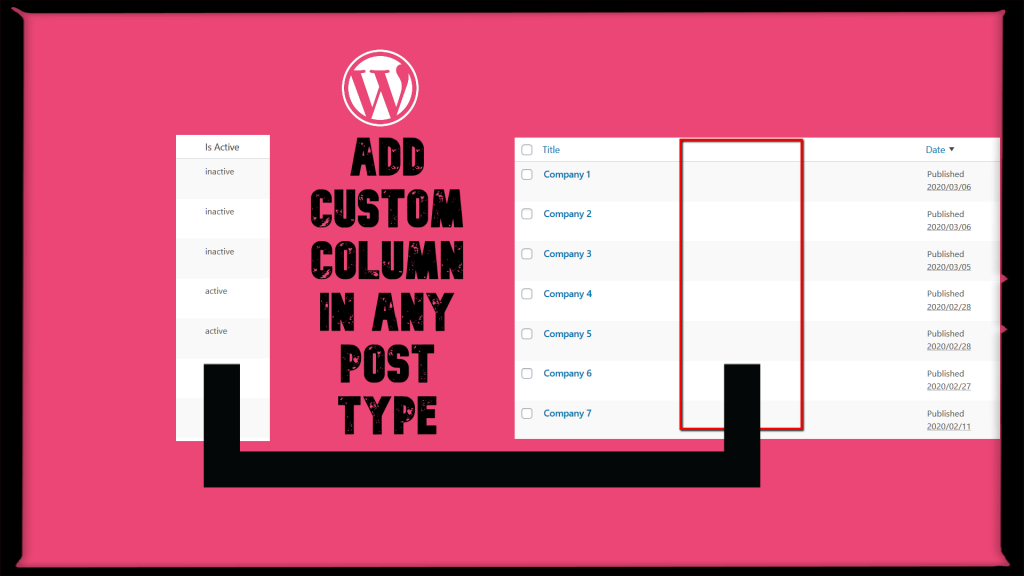 How To Add Custom Column To Any Post Types In Wordpress Scratch Code